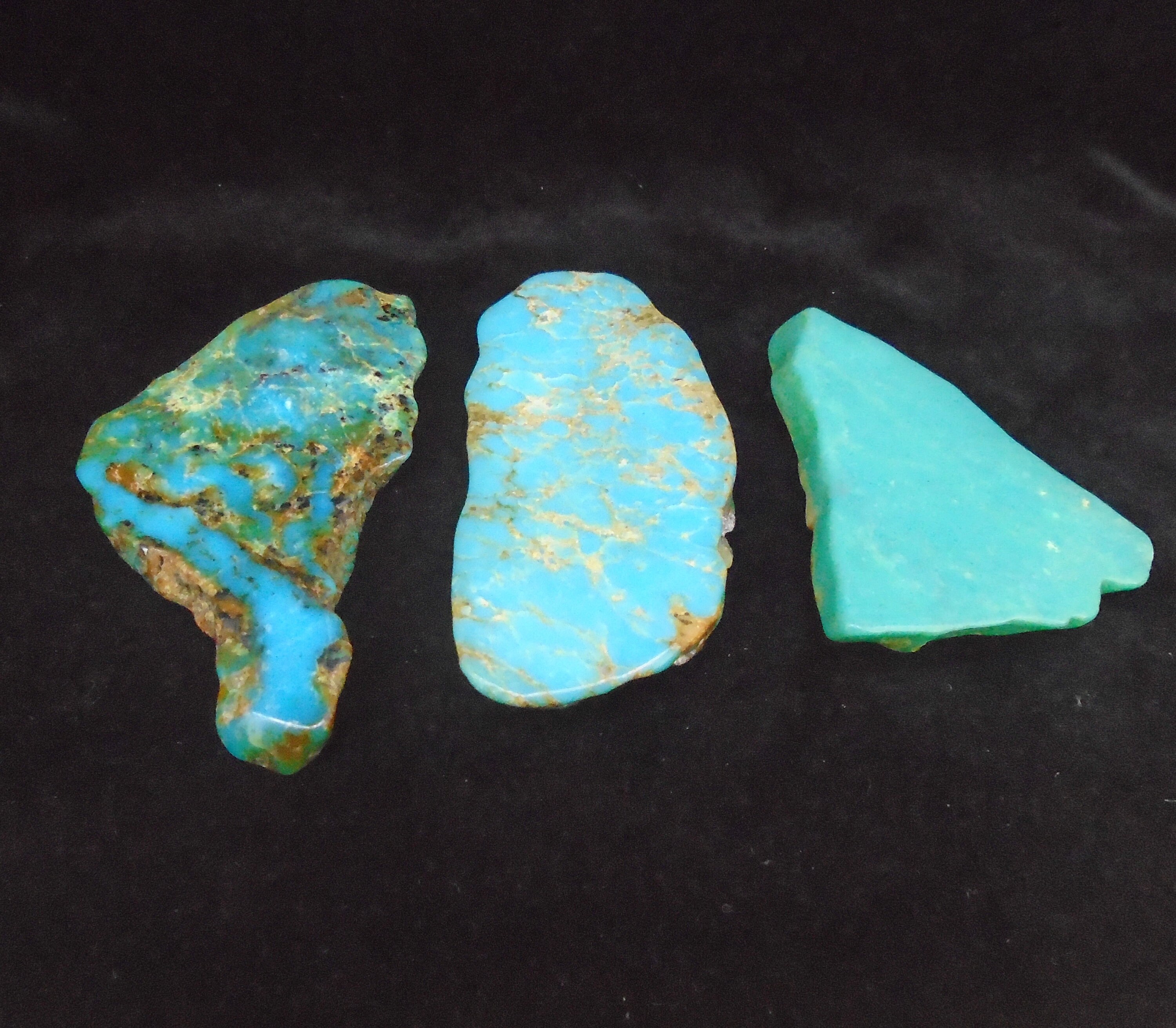 1 X South West Turquoise Slice - Cut & Polished Natural Colour, Arizona ...