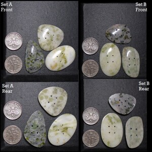 3 X Iona Marble Buttons Various Sizes Natural Scottish - Etsy