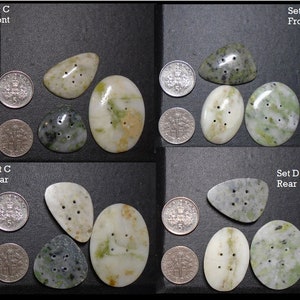 3 X Iona Marble Buttons Various Sizes Natural Scottish - Etsy