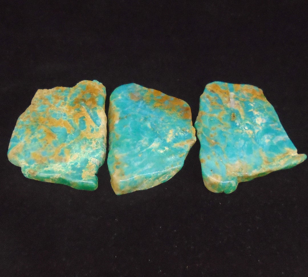 1 X Turquoise Sliced Nugget Cut & Polished Natural Colour - Etsy