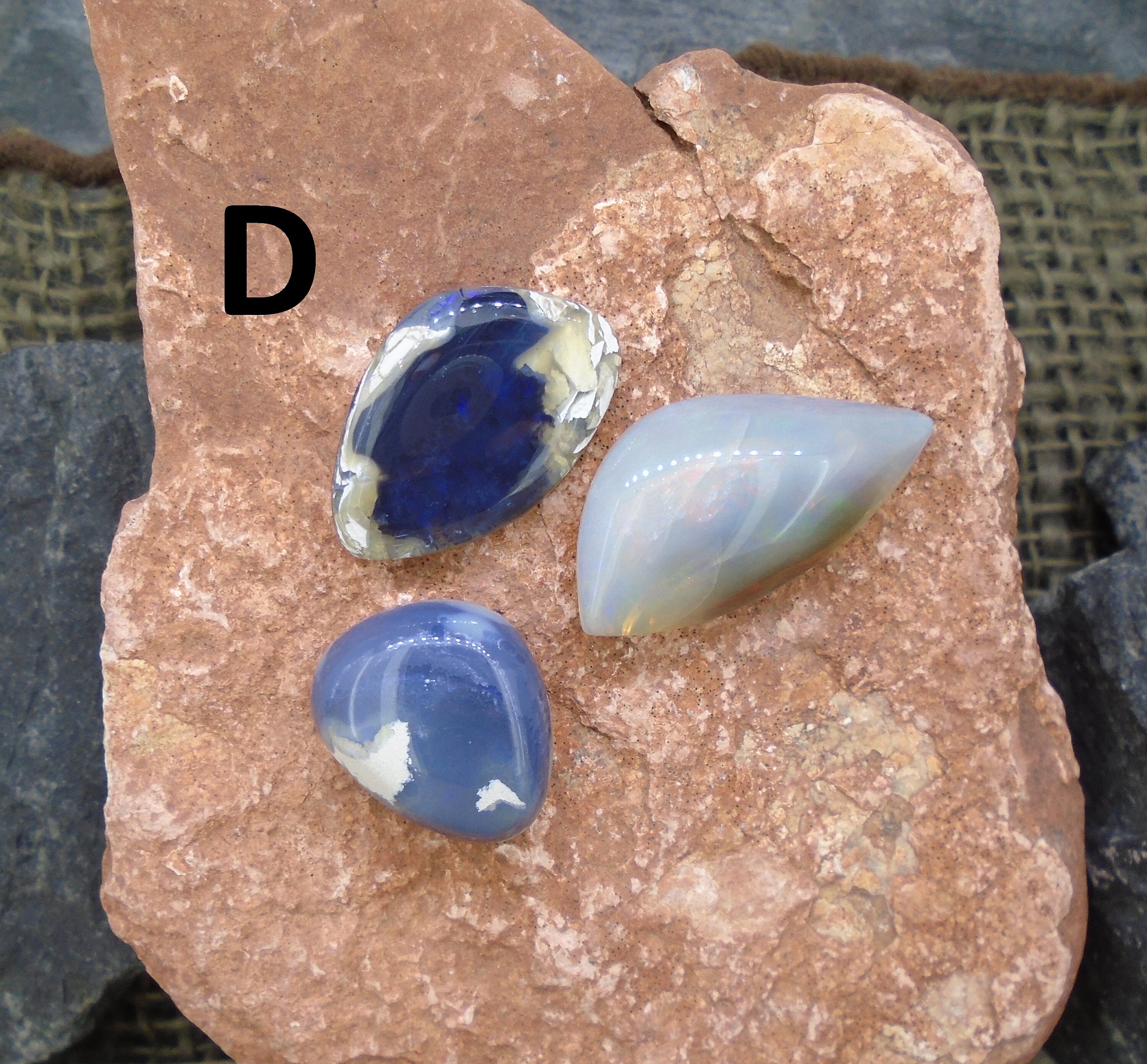 3 X Large Black Opal Cabs 36ct Lots Natural Colours Cut & - Etsy UK