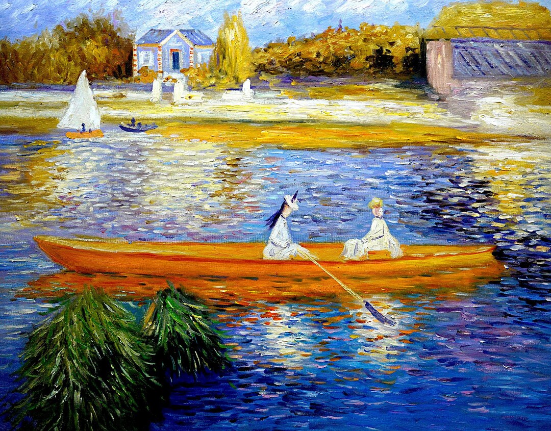 The Skiff la Yole Oil Painting Reproduction by - Etsy