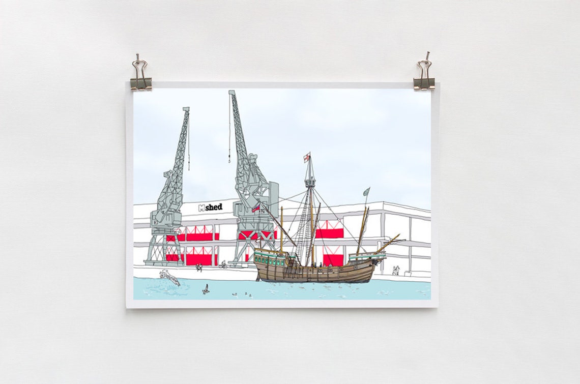 Bristol's the Matthew Ship Digital Print Wall Art - Etsy