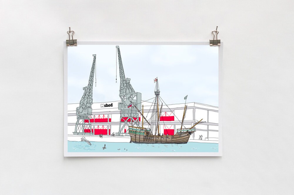 Bristol's the Matthew Ship Digital Print Wall Art - Etsy