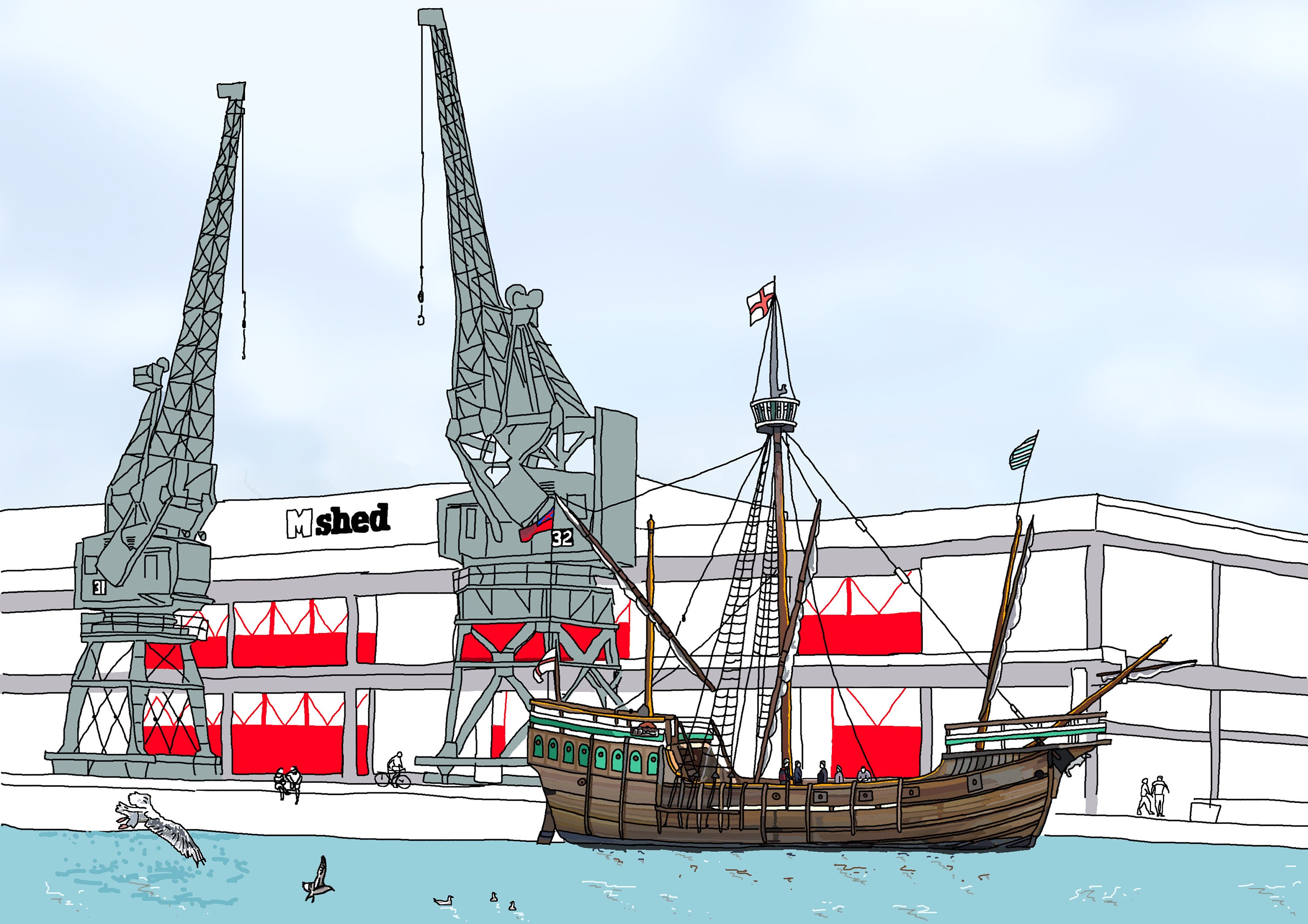 Bristol's the Matthew Ship Digital Print Wall Art - Etsy