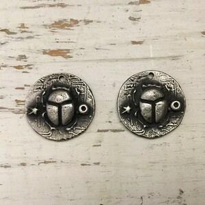 Scarab Beetle Charms, Egyptian Hieroglyphics E2090 - Etsy