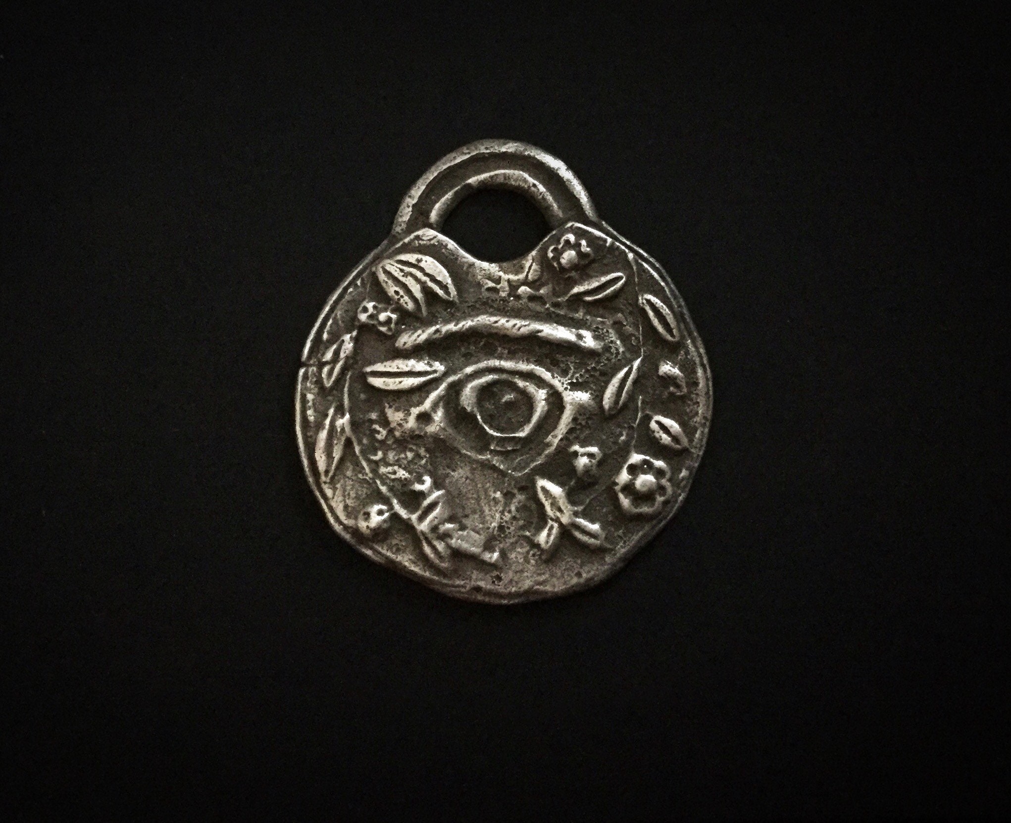 Evil Eye Padlock Victorian Padlock Handmade Pewter Pendant | Etsy