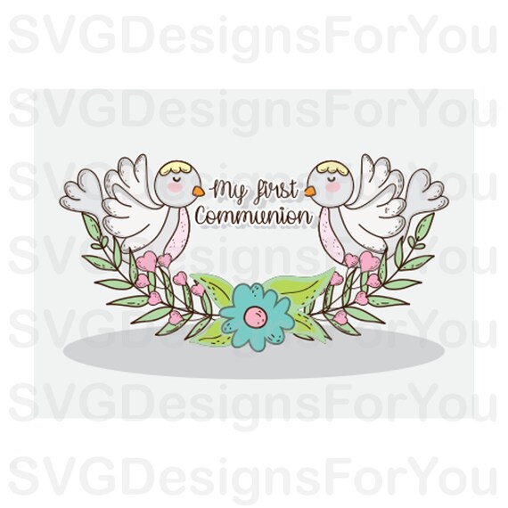 1st Communion Svg Easter Svg Communion Clip Art My First Communion SVG ...