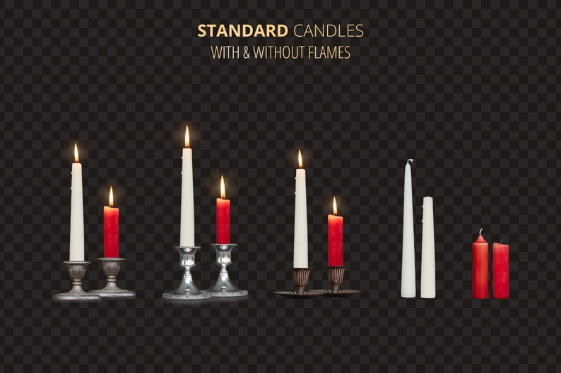 Candles, Flames & Candlesticks - Cut Out, 120+ PNG Files, Candle, Flame ...