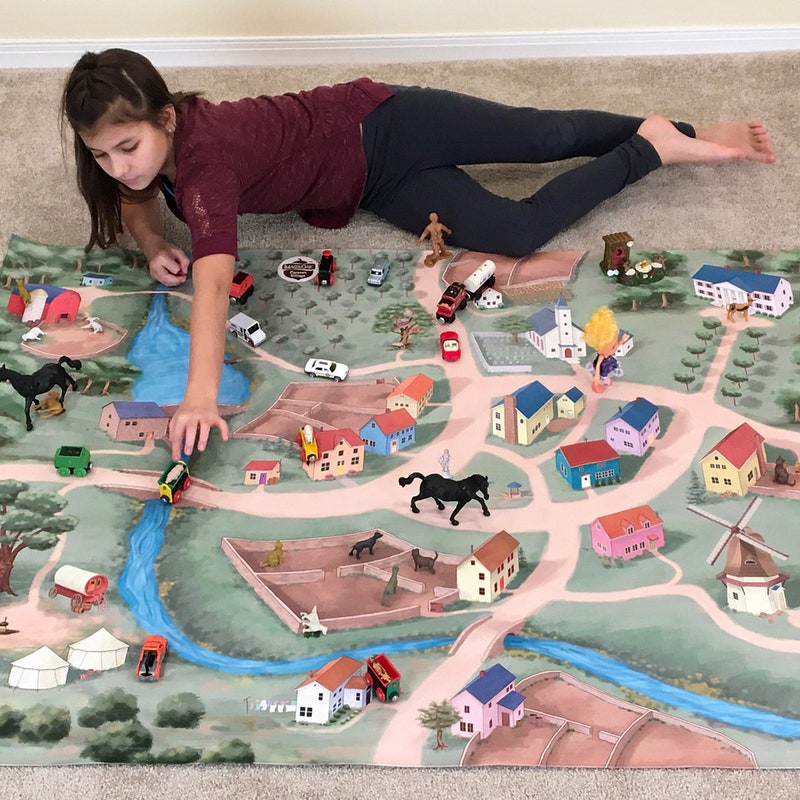Farm Play Mat - Etsy
