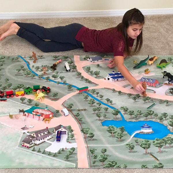 Farm Play Mat - Etsy