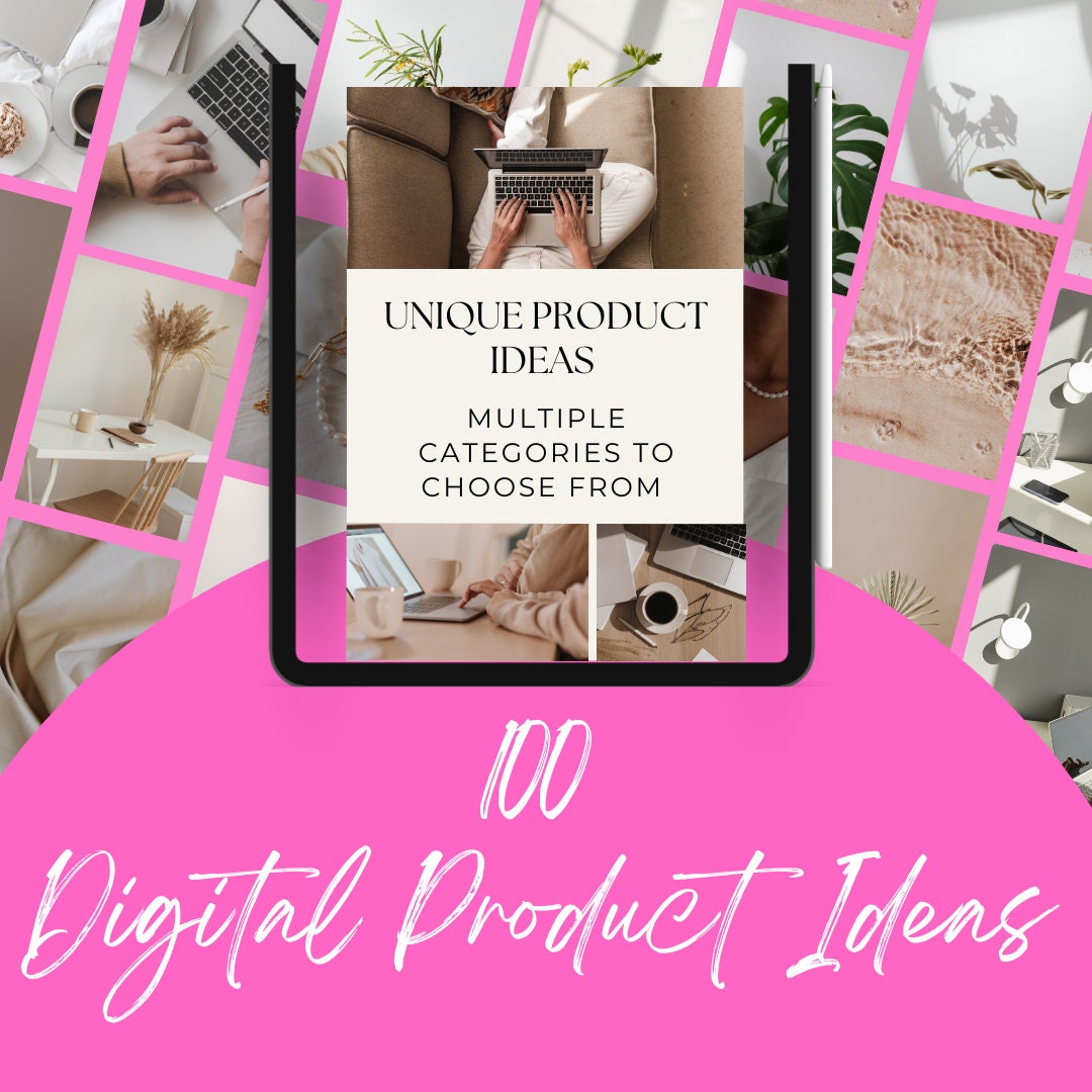100 Digital Product Ideas - Etsy