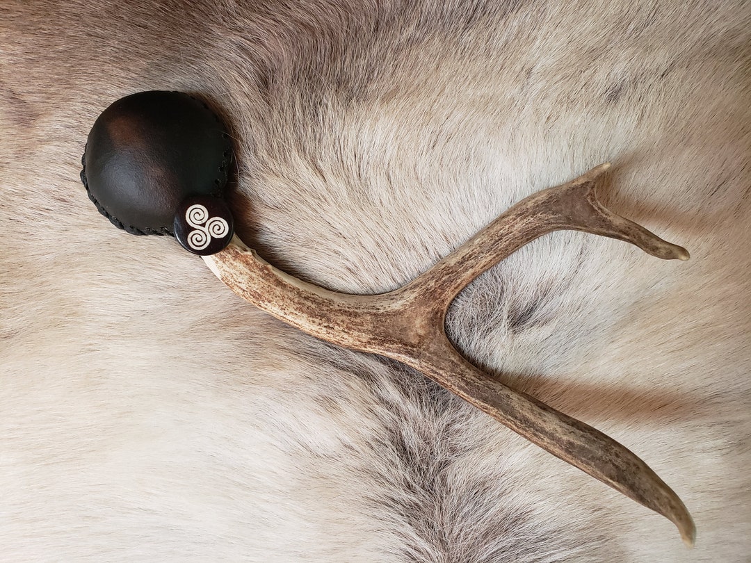 Triskelion Earth Ritual Rattle With Bone Medallion - Etsy