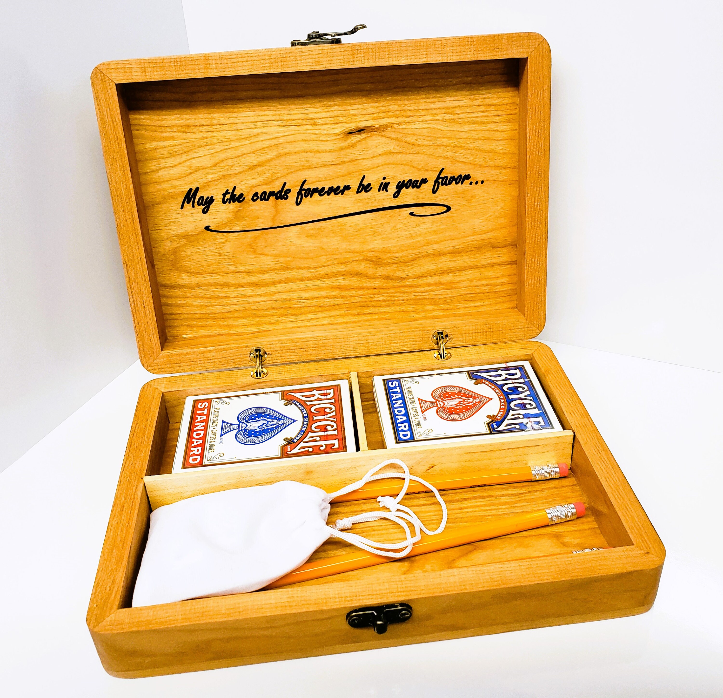 Family Game Night Personalized Box for Deck of Cards Dice Paper and ...