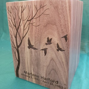 Urn Personalized Urn for Dad Urn for Mom Celebration of Life Minimalist ...