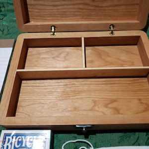 Personalized Family Game Night Box Custom Wooden Card Dice Storage ...