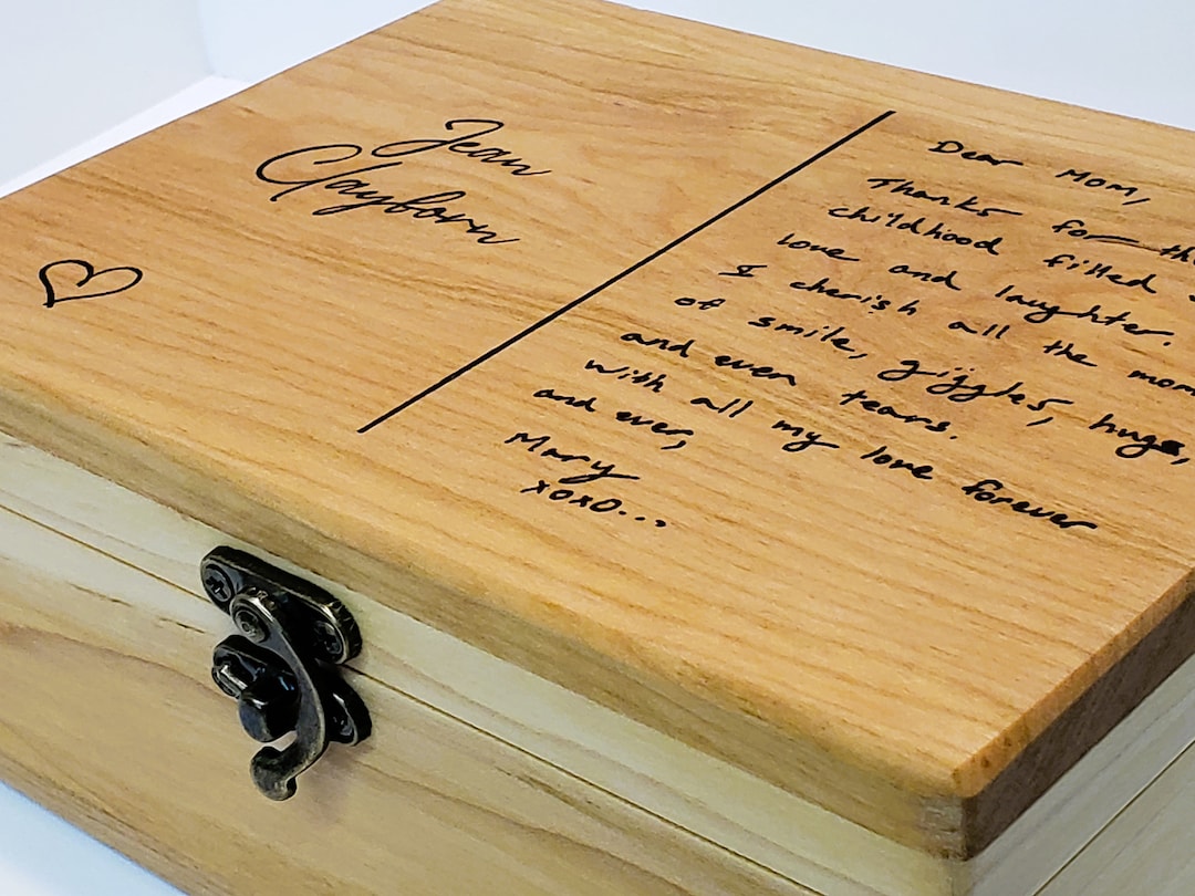 Memory Box Personalized Birthday Gift for Her Engraved Personalized ...