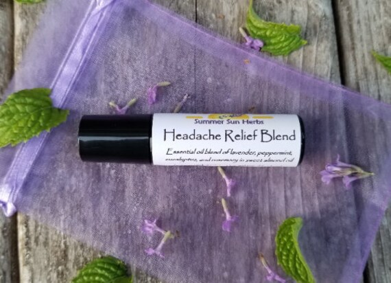 Headache Roll on Migraine Relief Headache Remedy Neck | Etsy