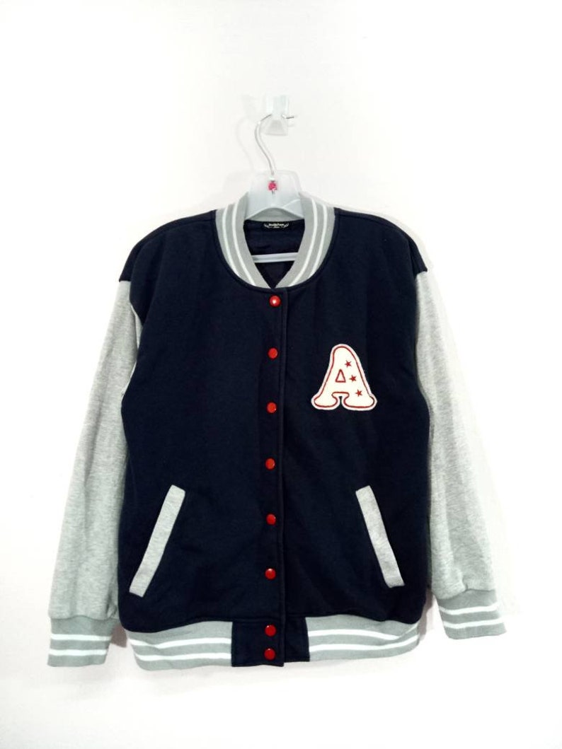 Double Focus Varsity Jacket Button up Patch Logo - Etsy