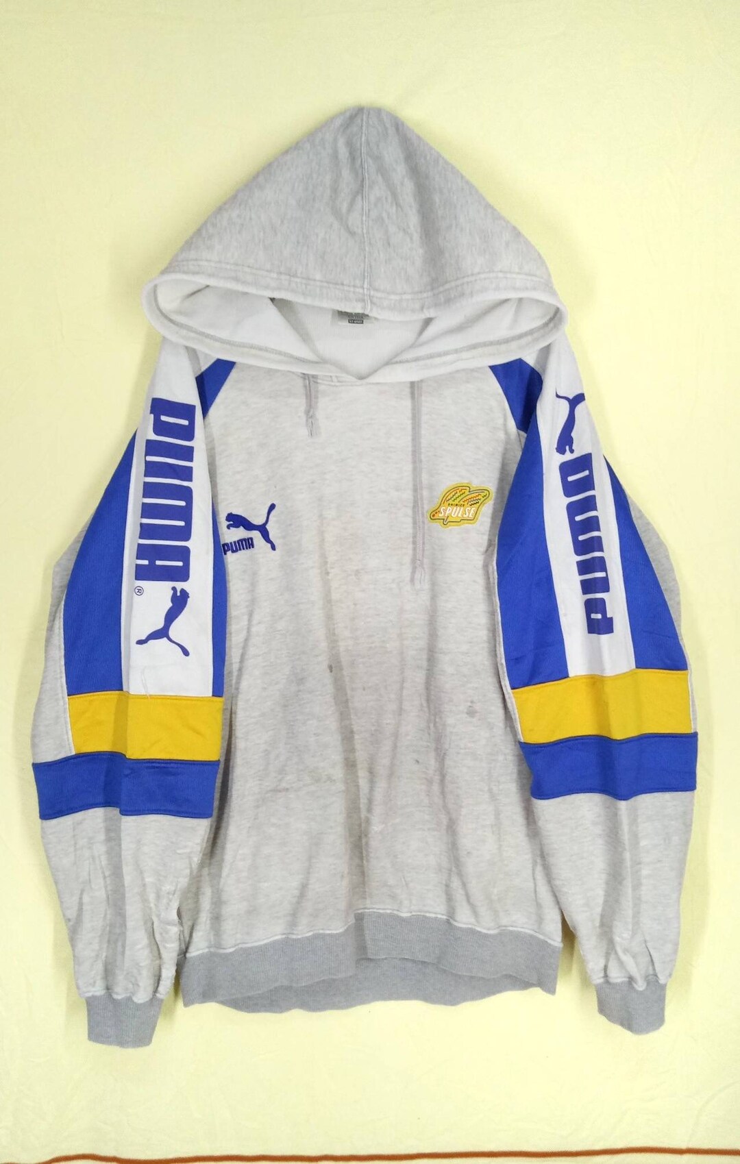 Vintage PUMA Shimizu S Pluse Big Logo Spellout Sweater Hoodie Sports ...