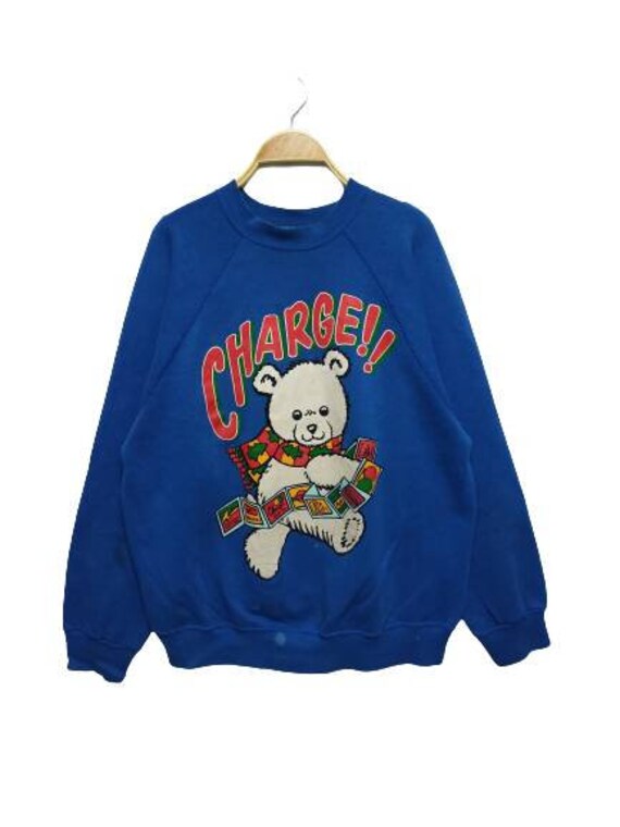 Vintage Tultex Charge Bear Big Logo Sweatshirt Pullov… - Gem