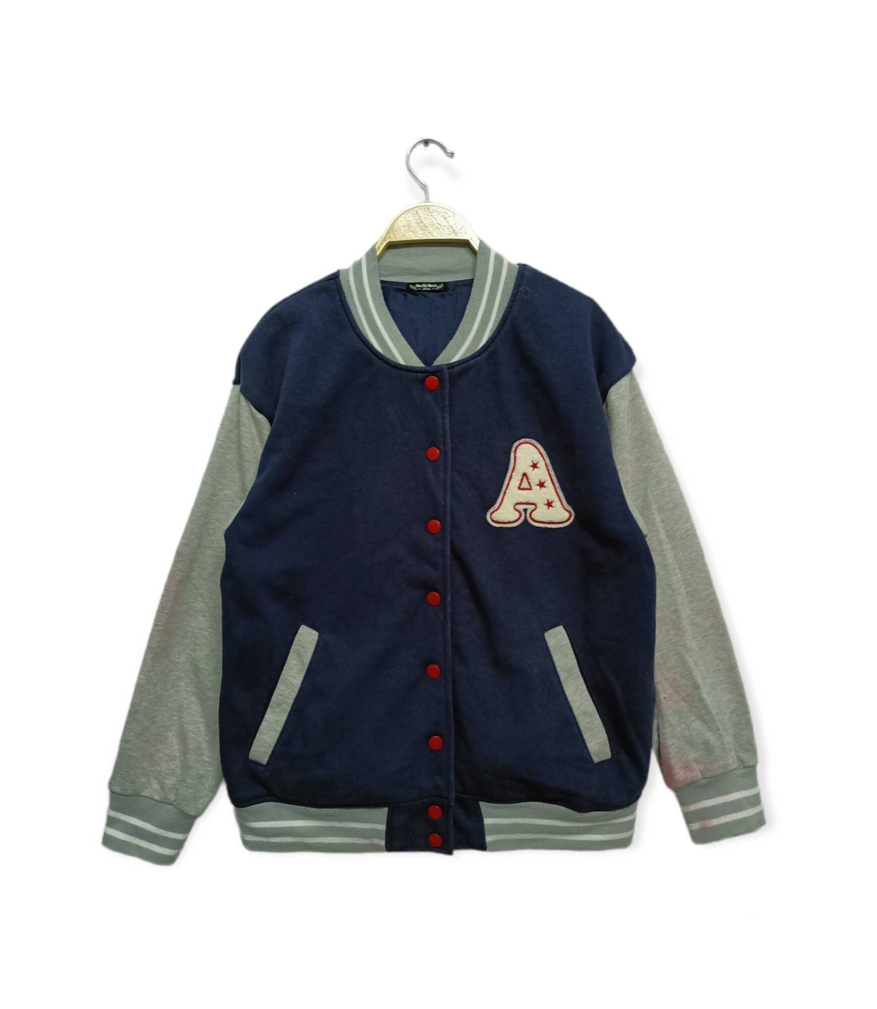Double Focus Varsity Jacket Button up Patch Logo - Etsy