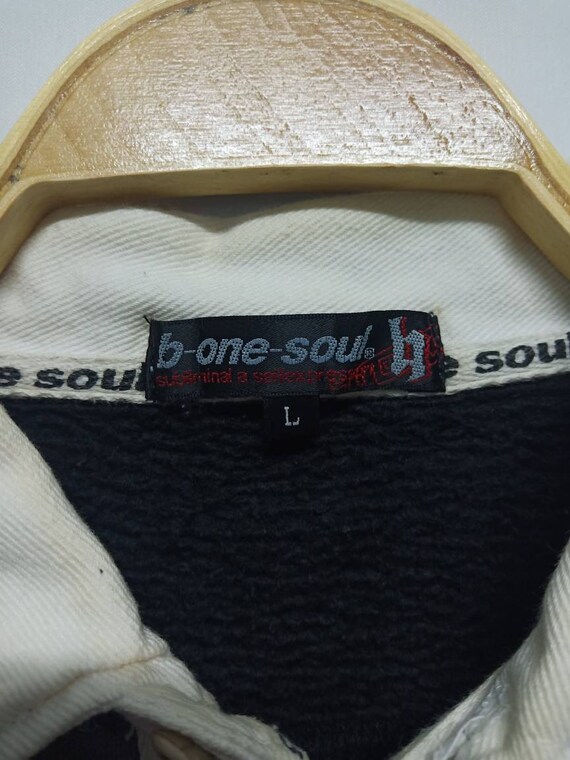 Vintage B One Soul Japan Rugby Style Sweatshirt Colla… - Gem