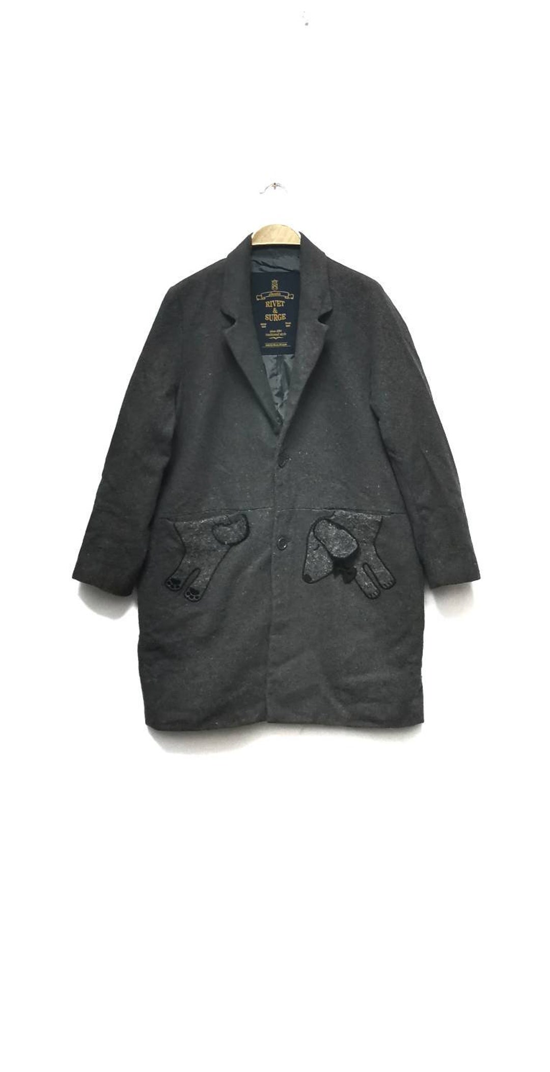 RIVET and SURGE Japanese Brand Peacoat Single Breased Size F - Etsy