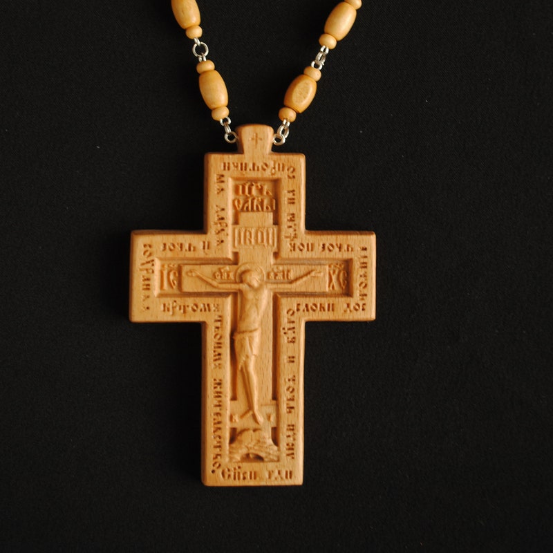 Wooden Orthodox Cross - Etsy