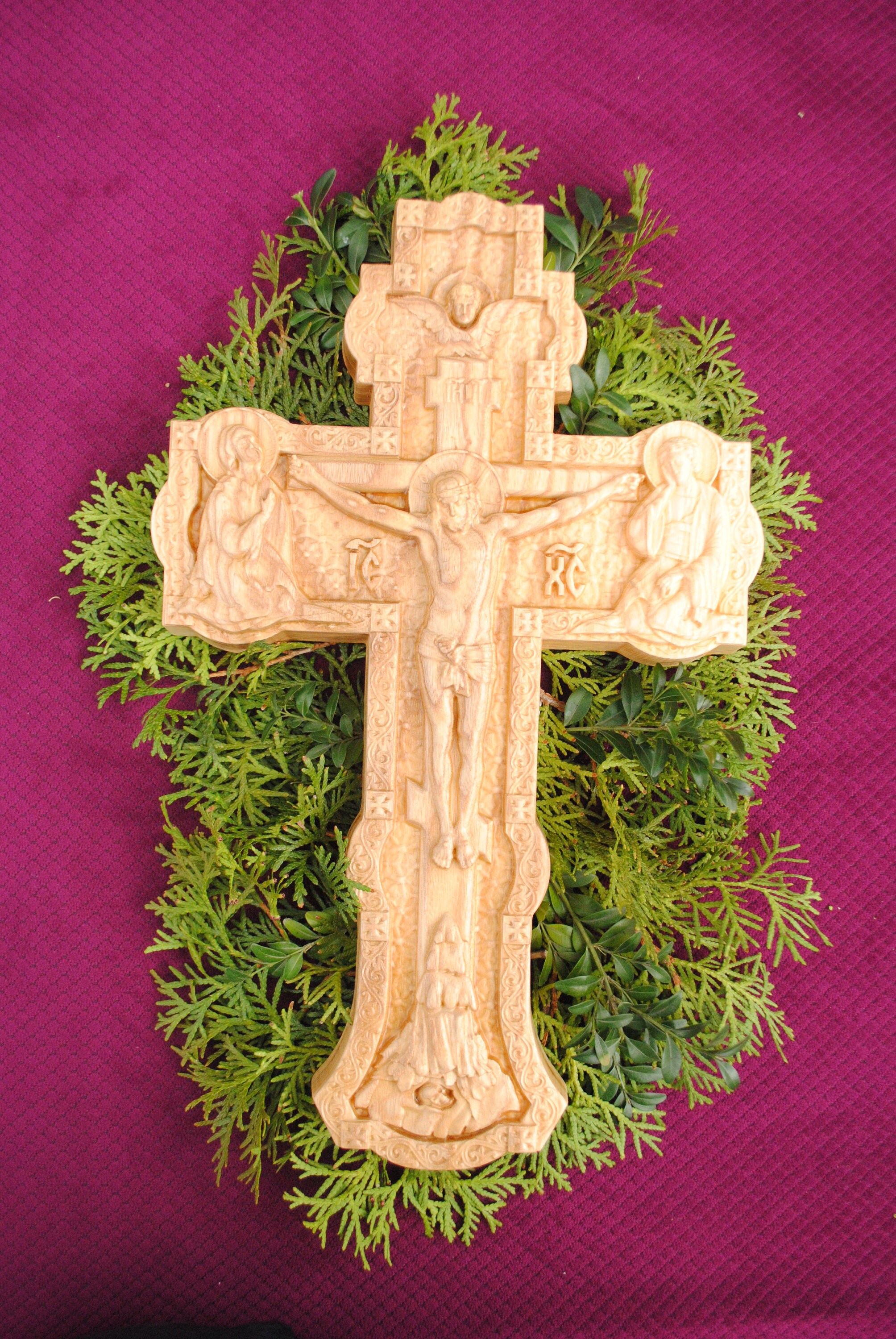 Carved Wooden Orthodox Holy Cross Quadragesima - Etsy