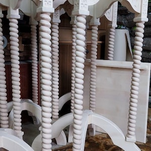 Wood Carved Twisted Column: DIY Table & Furniture Making - Etsy