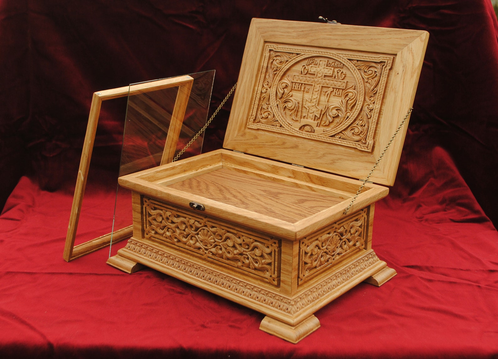 Orthodox Reliquary Box. Wood Carving. Religious Reliquary for Church - Etsy