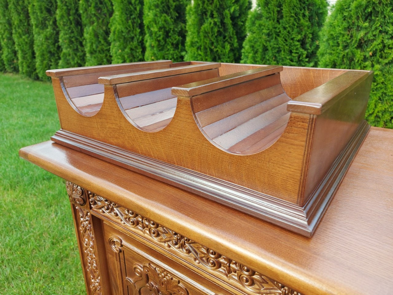 Wooden Candle Table for Church Use - Custom Carved and Designed ...