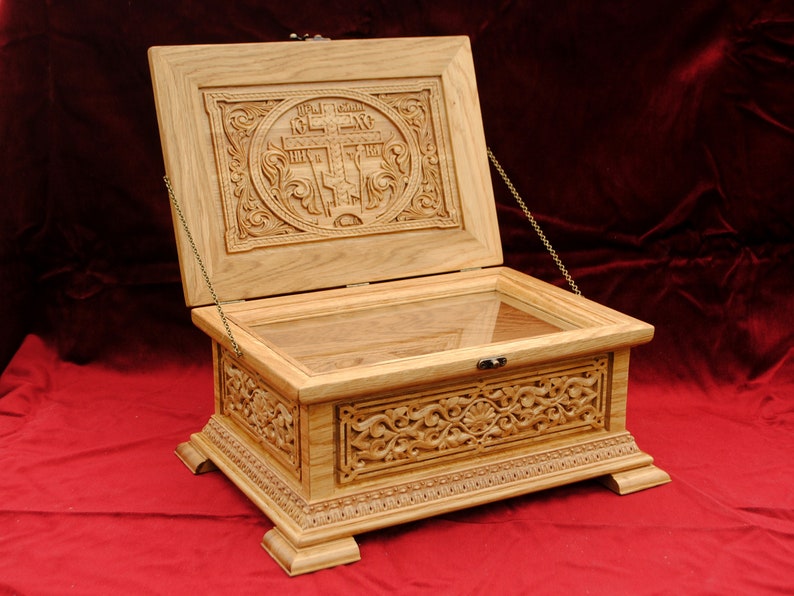 Orthodox Carved Wooden Reliquary Box - Etsy
