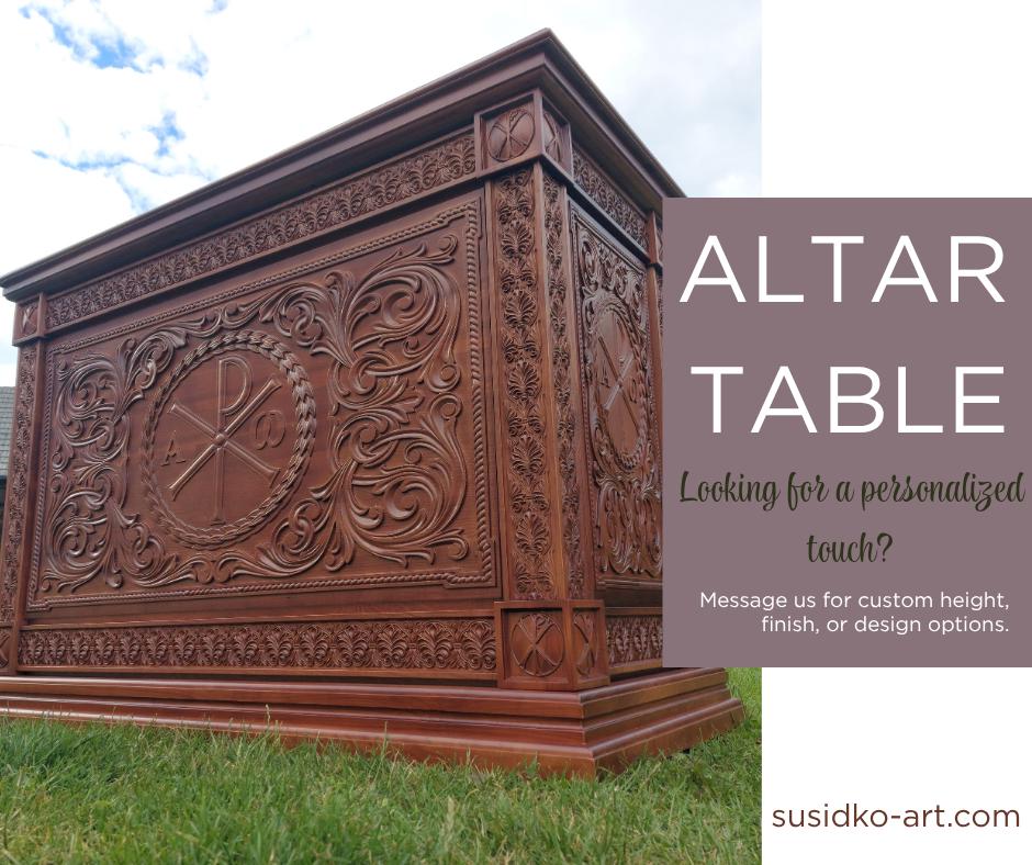 Christian Altar Table Orthodox Catholic Church Furniture Liturgical ...