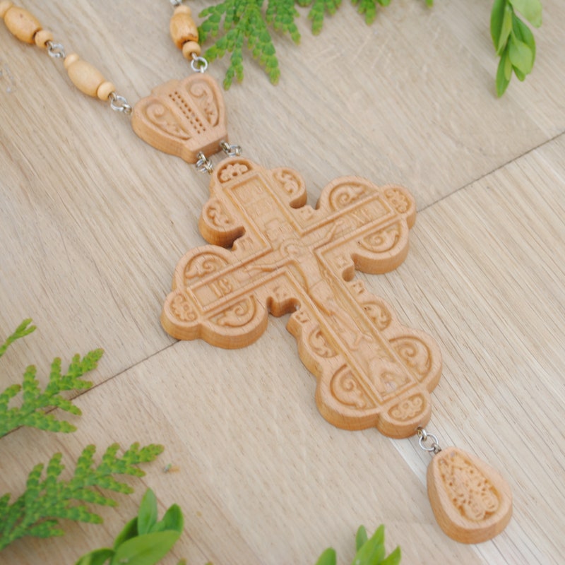 Wooden Orthodox Cross - Etsy