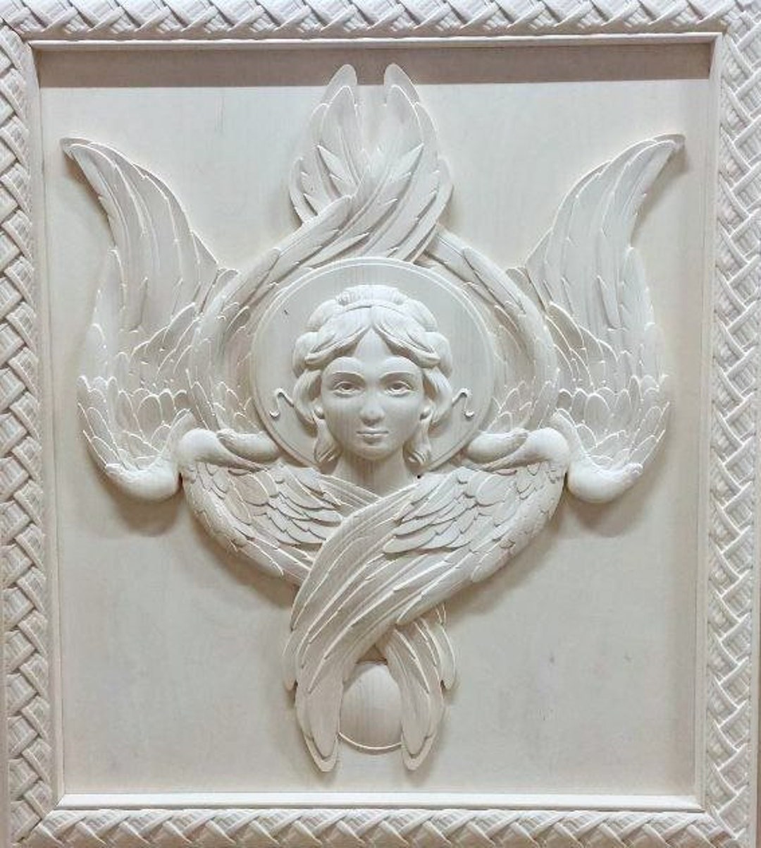 Carved Cherub Figure Wood Carving FREE SHIPPING - Etsy