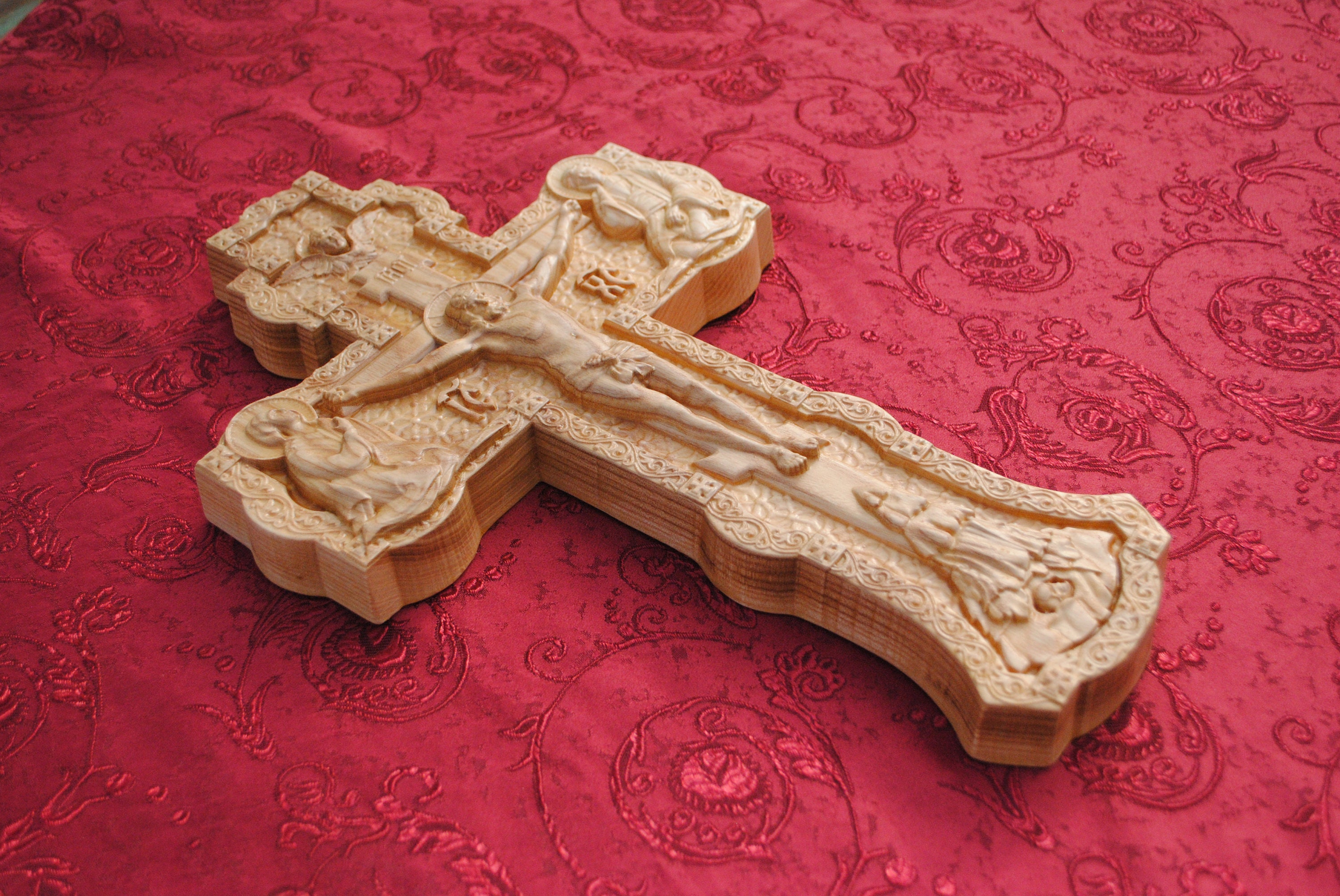 Carved Wooden Orthodox Holy Cross Quadragesima - Etsy
