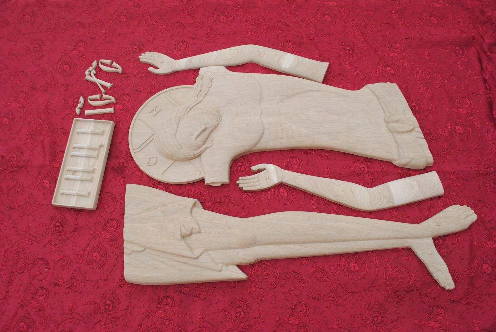 Orthodox wooden crucifix carving KIT for yourself assembly | Etsy