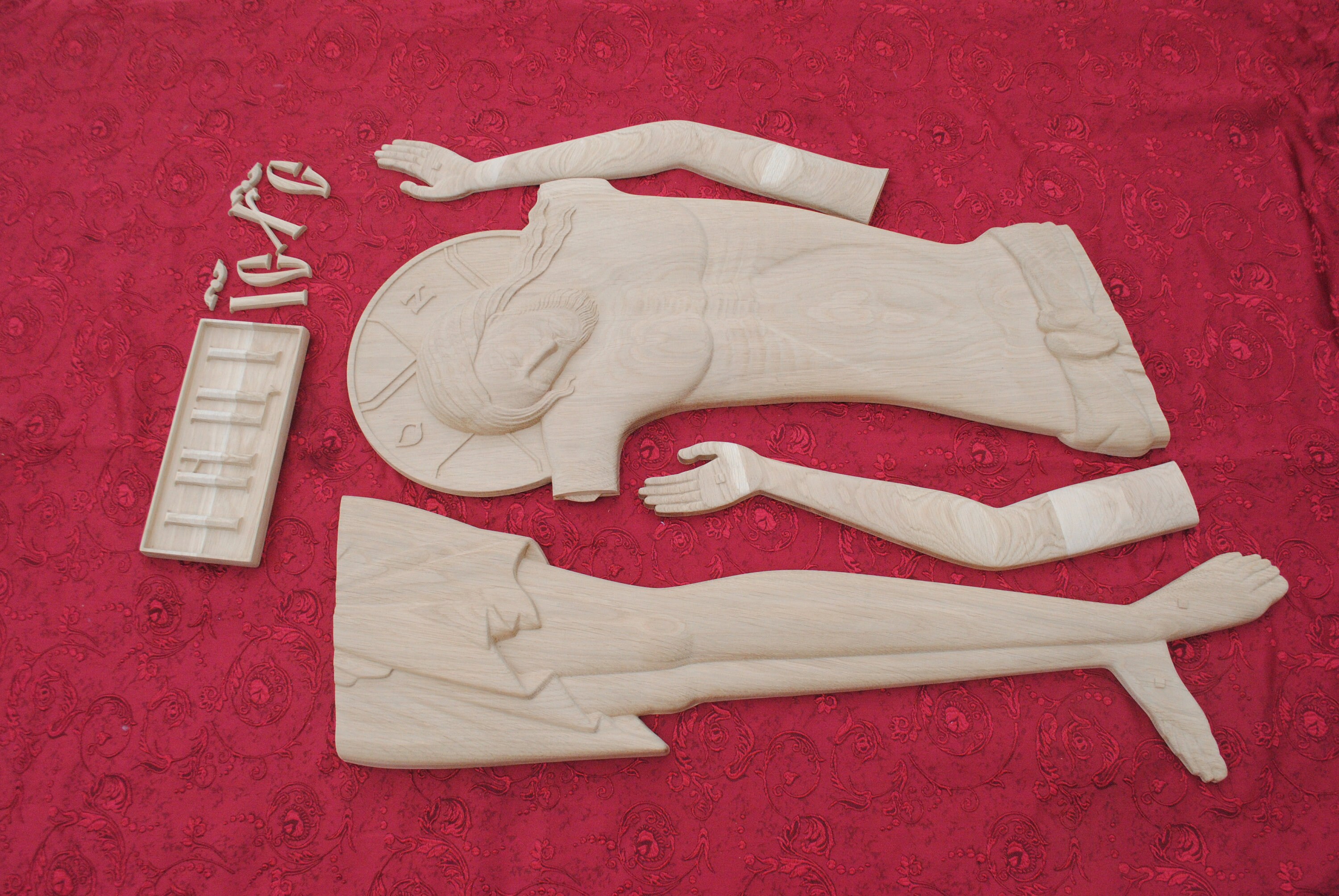 Orthodox Wooden Crucifix Carving KIT for Yourself Assembly. Pieces of ...