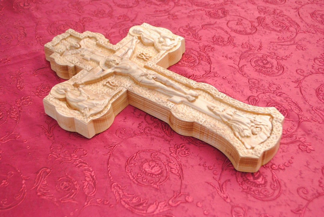 Carved Wooden Orthodox Holy Cross Quadragesima - Etsy
