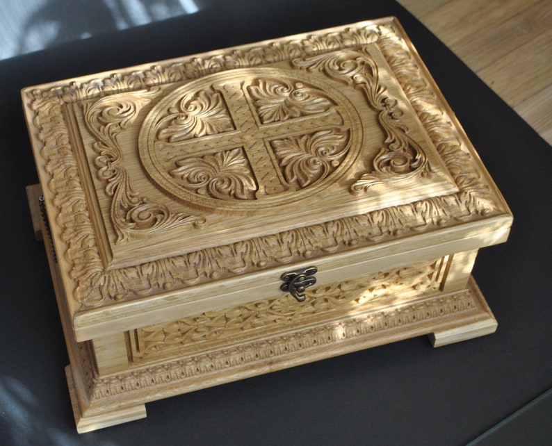 Orthodox Reliquary Box. Wood Carving. Religious Reliquary for Church - Etsy