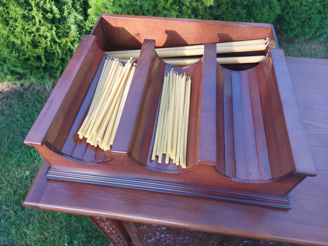 Wooden Candle Table for Church Use - Custom Carved and Designed ...
