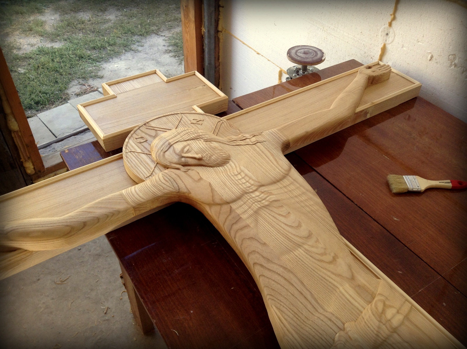 Orthodox Wooden Crucifix Carving KIT for Yourself Assembly. Pieces of ...