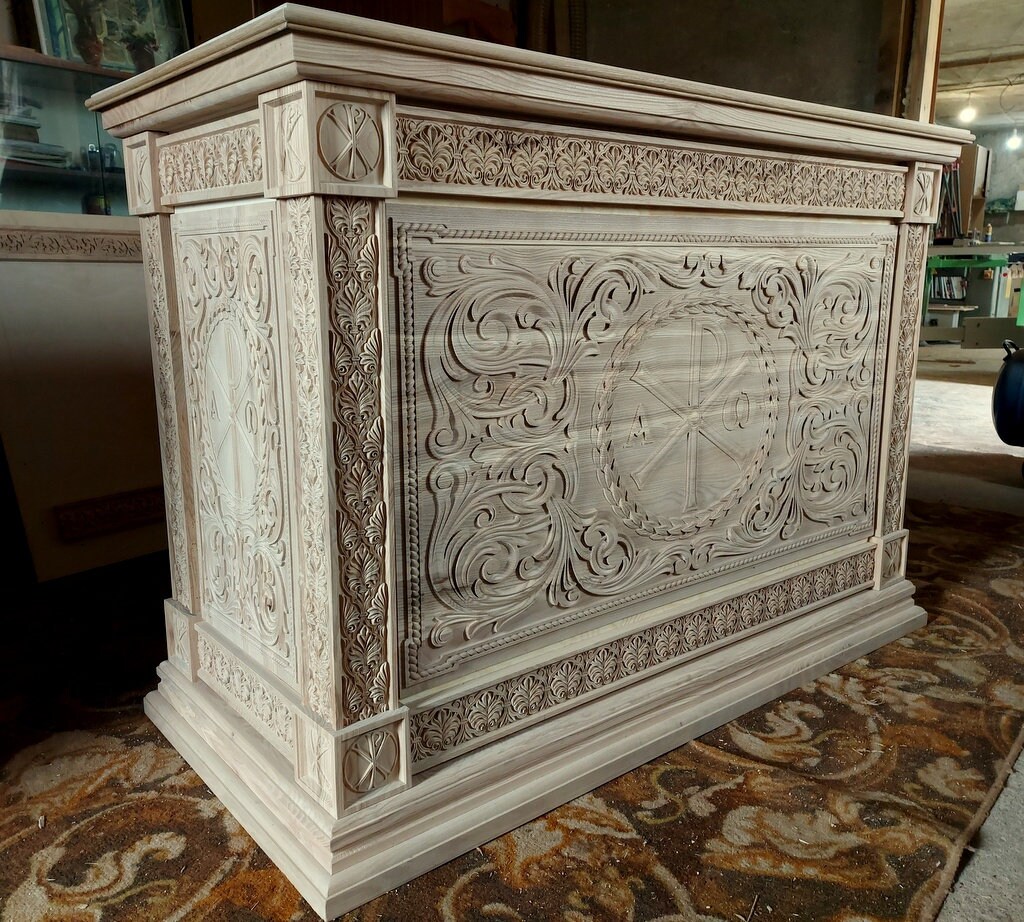 Christian Altar Table Orthodox Catholic Church Furniture Liturgical ...