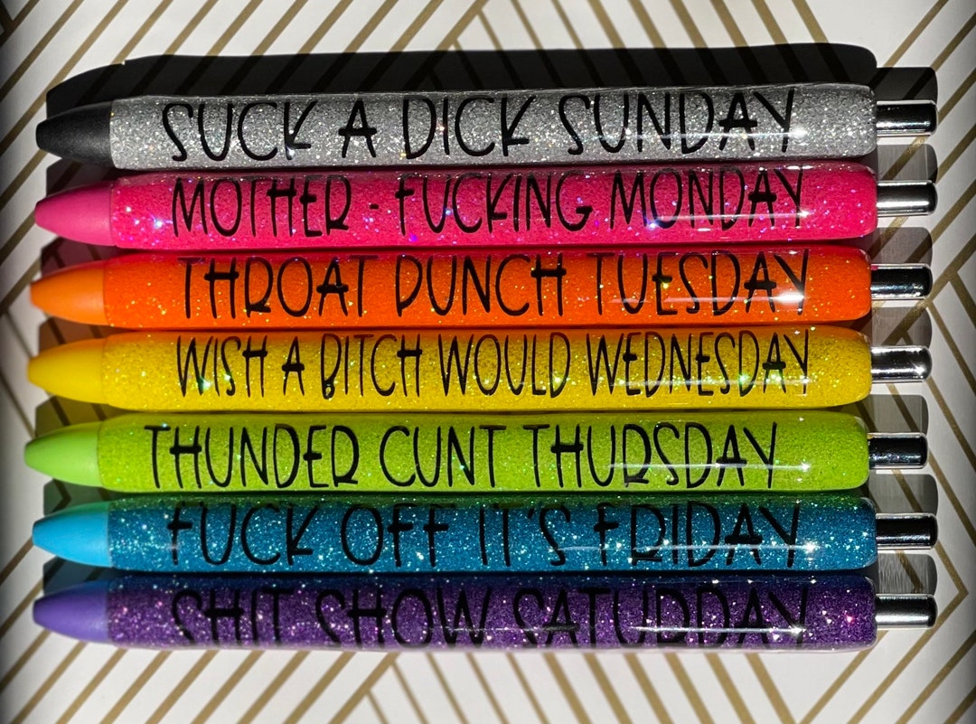 Days of the Week Pens - Etsy