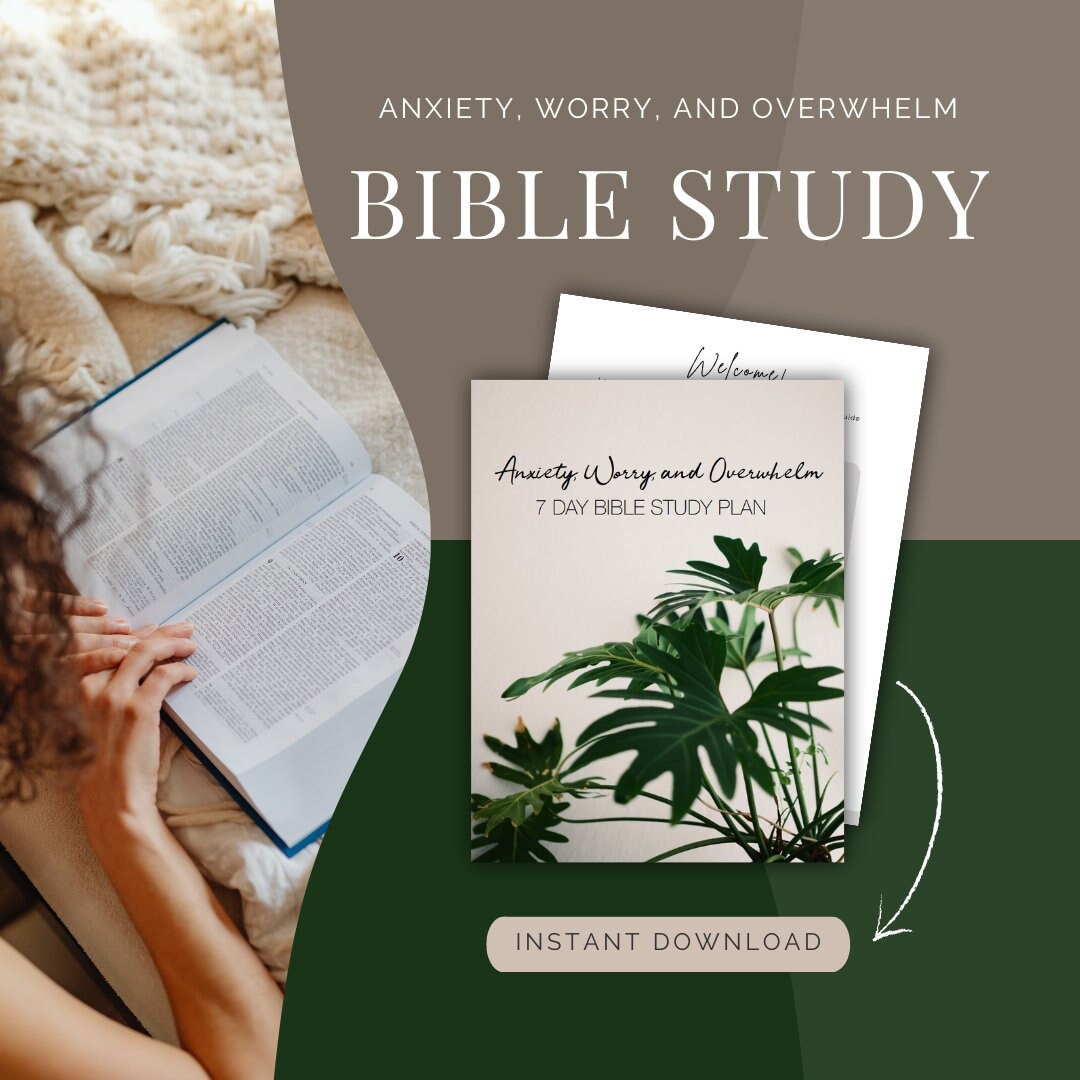Anxiety Bible Study Plan Bible Reading Plan for Anxiety, Worry, and ...