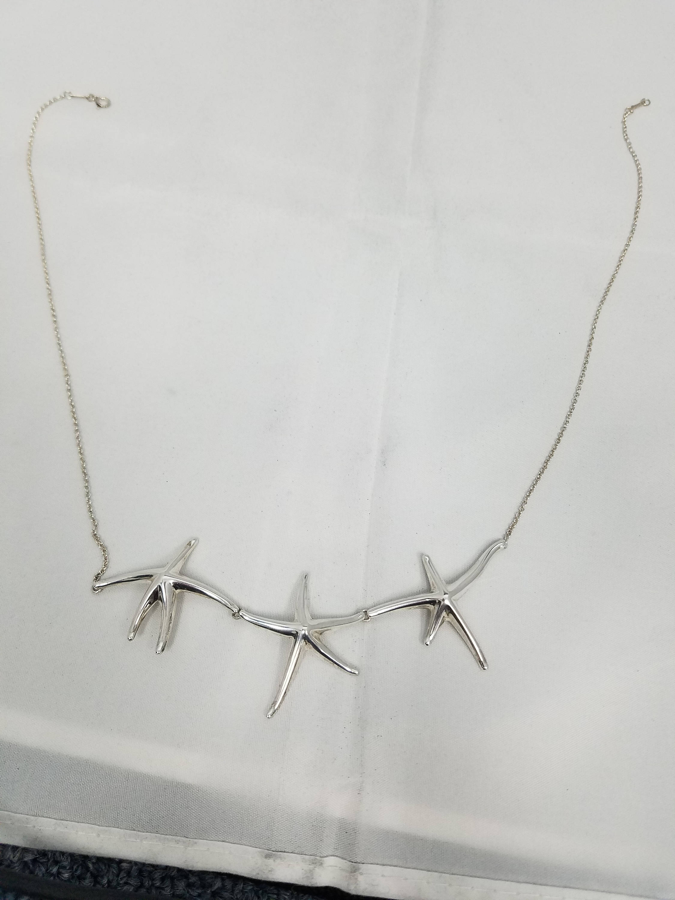 Tiffany & Co Elsa Peretti Sterling Silver Starfish Necklace - Etsy