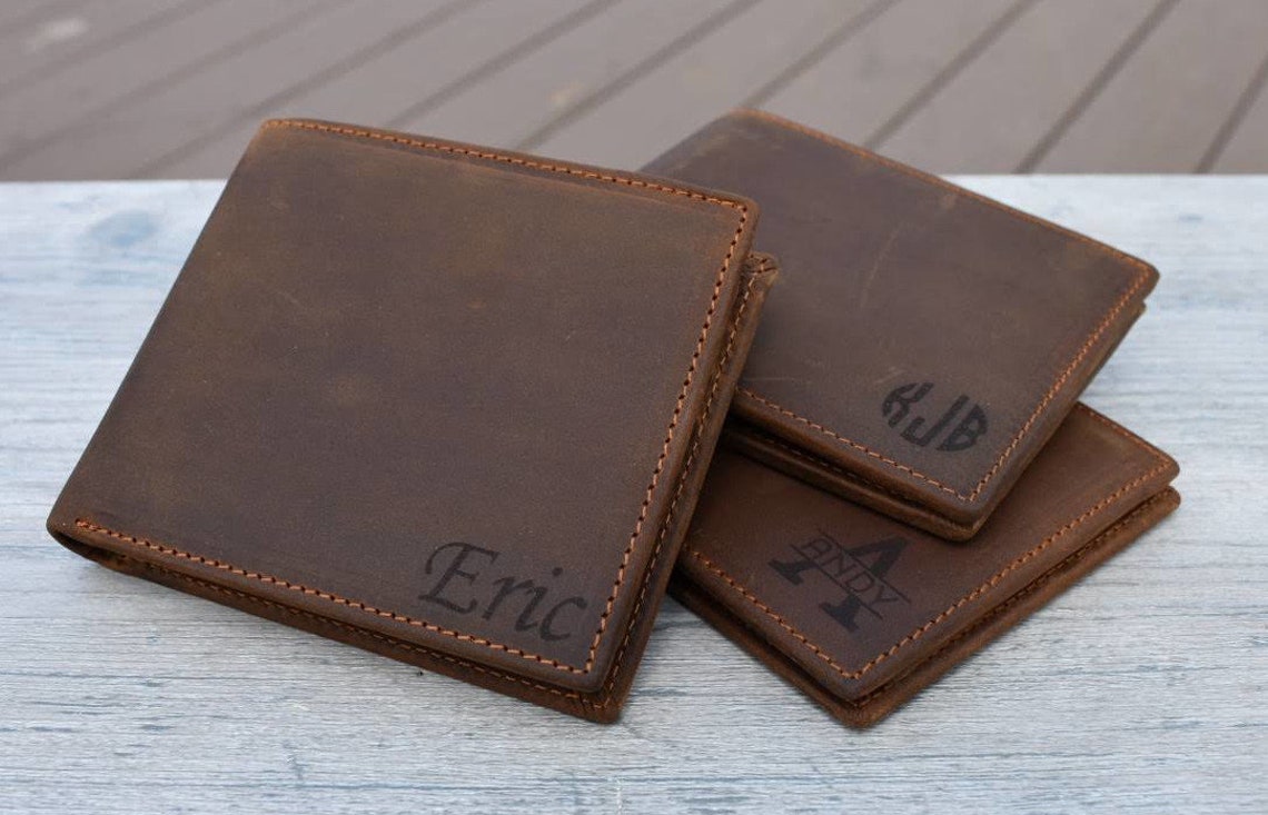 Personalized Leather Wallet Personalized Wallet Personalized - Etsy