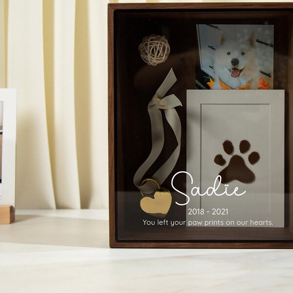 Dog Memorial Shadow Box - Etsy